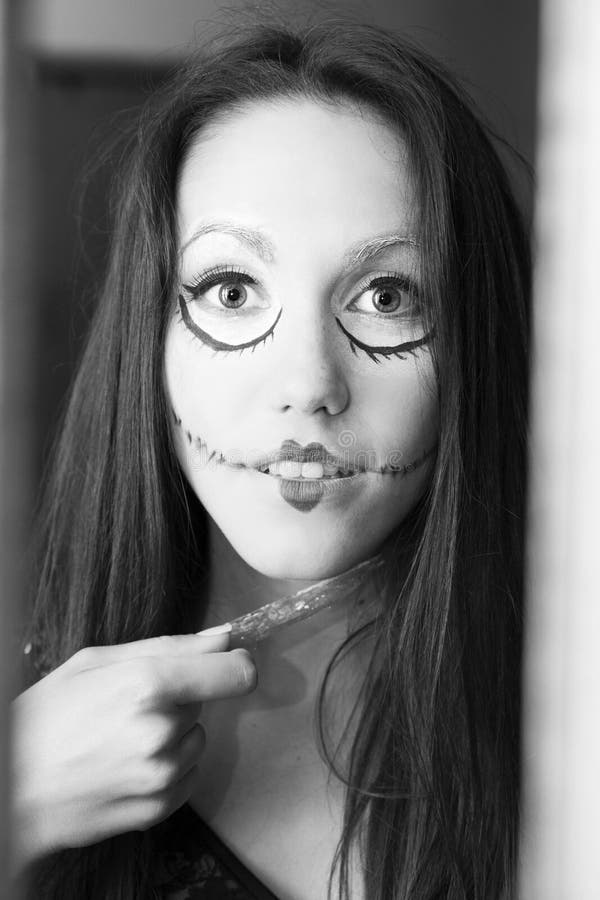 Mad Doll stock photo. Image of geisha, white, emotion - 42935866