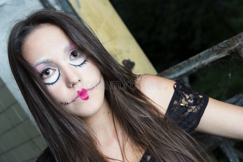 Mad Doll stock image. Image of crazy, white, beauty, colorful - 44370695