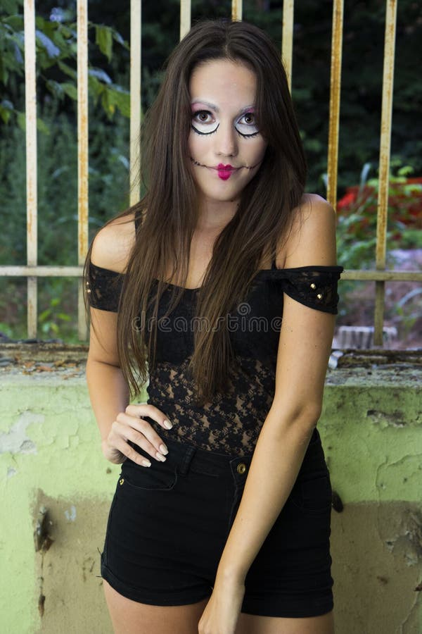 Mad Doll stock image. Image of black, funny, posing, concept - 45119501