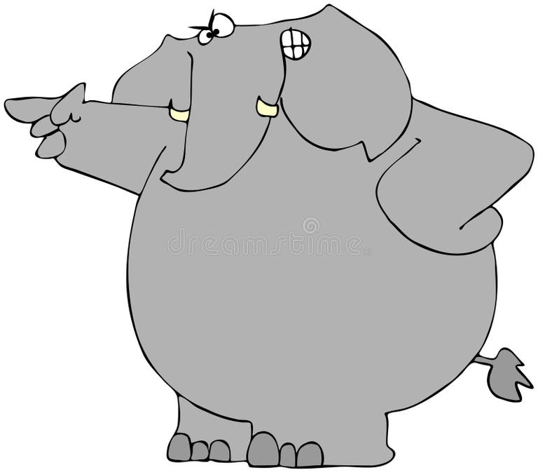 Mad Elephant stock illustration. Illustration of trunk - 18672836