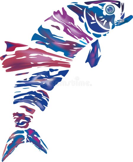 Mad Fish stock vector. Illustration of river, creativity - 16810637