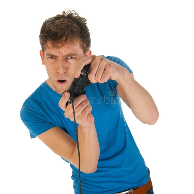 Mad gaming stock photo. Image of funny, young, vertical - 23459546