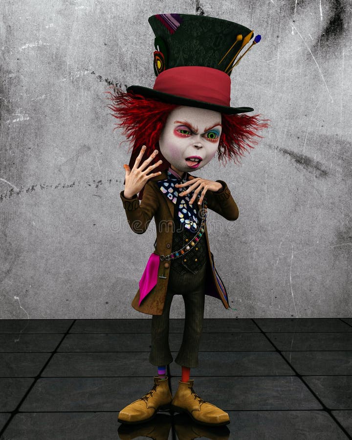 Mad Hatter 2 stock illustration. Illustration of fairy - 82556347
