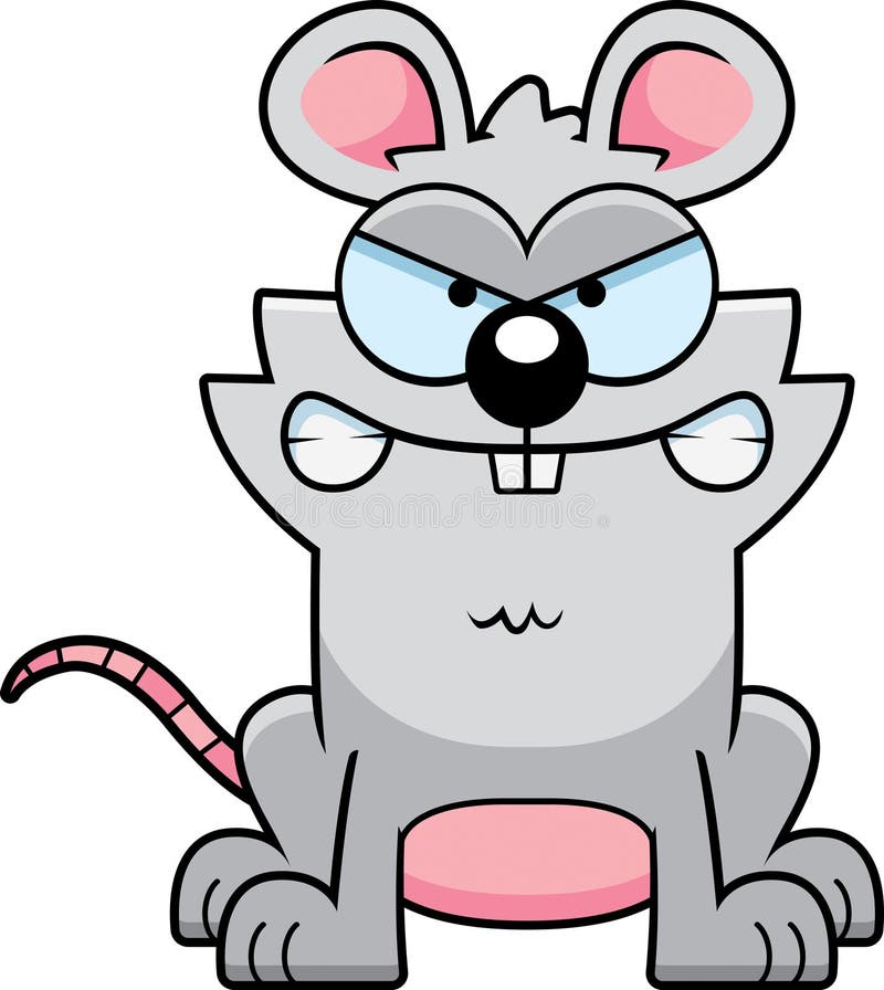 Mad Little Mouse stock vector. Illustration of vector - 157928975
