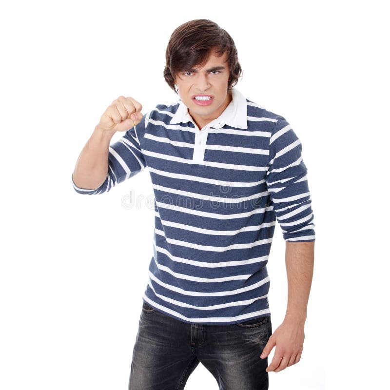 Disgusted Young Man. Negative Human Emotion Stock Image - Image of ...
