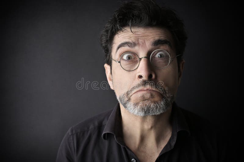 Mad man stock image. Image of serenity, negative, smiley - 41415937