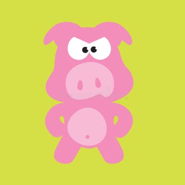 Mad Pig/Swine stock vector. Illustration of animal, adult - 10325017