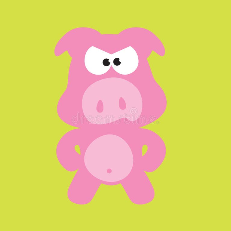 Mad Pig/Swine stock vector. Illustration of animal, adult - 10325017
