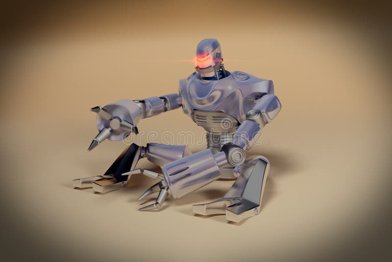 Mad Robot stock illustration. Illustration of firewall - 24859105