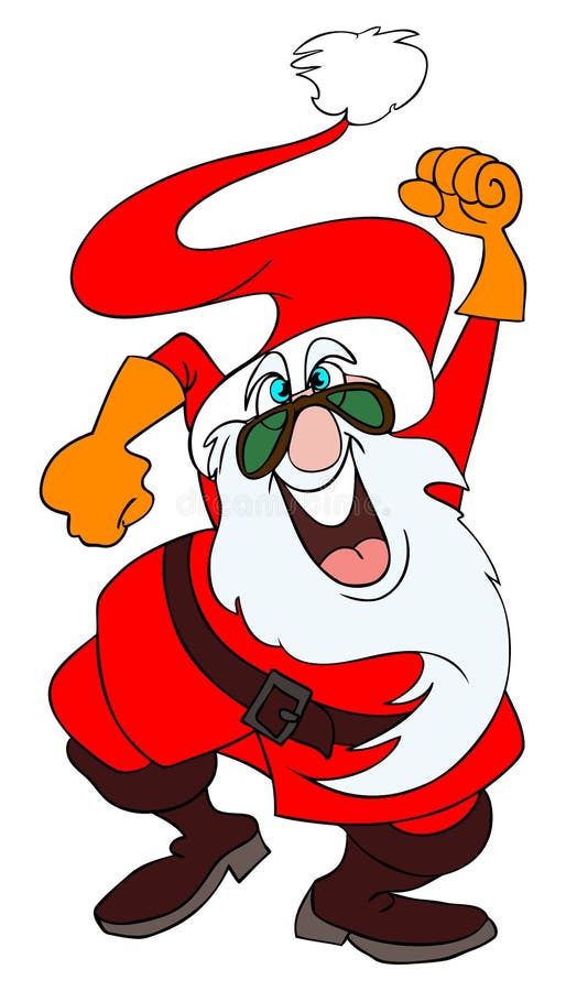 Mad Santa Claus stock vector. Illustration of christmas - 7545569