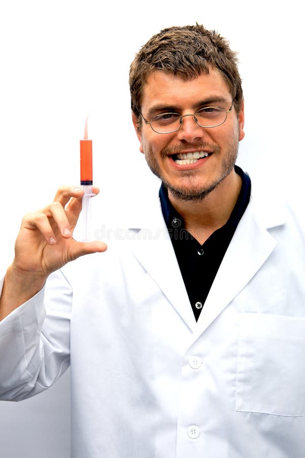 Mad Scientist stock photo. Image of cheerful, exam, male - 10622688
