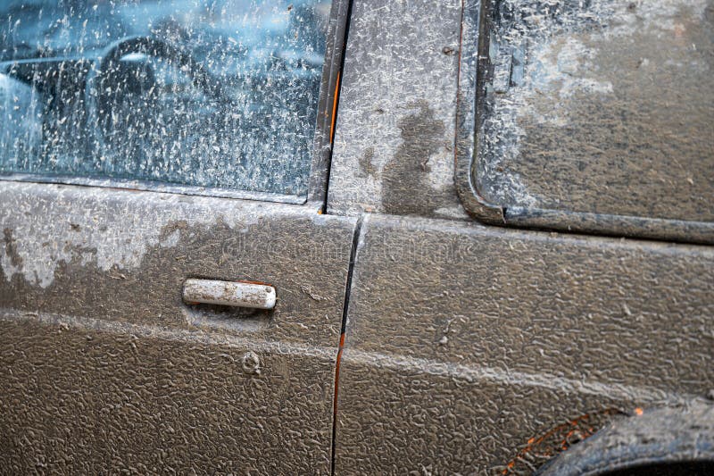 Dirty Car Side. Splash and Texture of Mud on a Car. Mad Splattered 4x4 ...