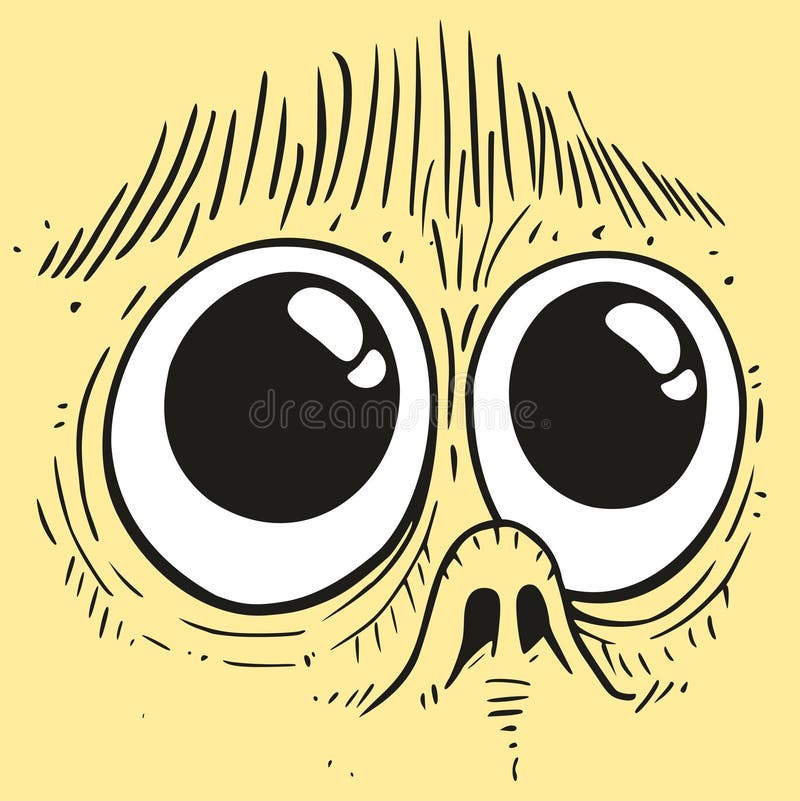 Mad ugly face draw stock vector. Illustration of cartoon - 298420235