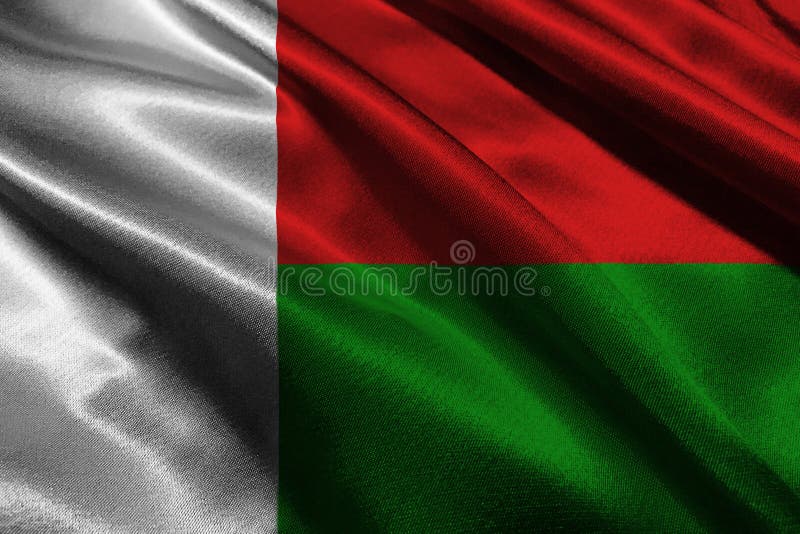 Madagascar Flag 3D Illustration Symbol ,original and Simple Madagascar ...