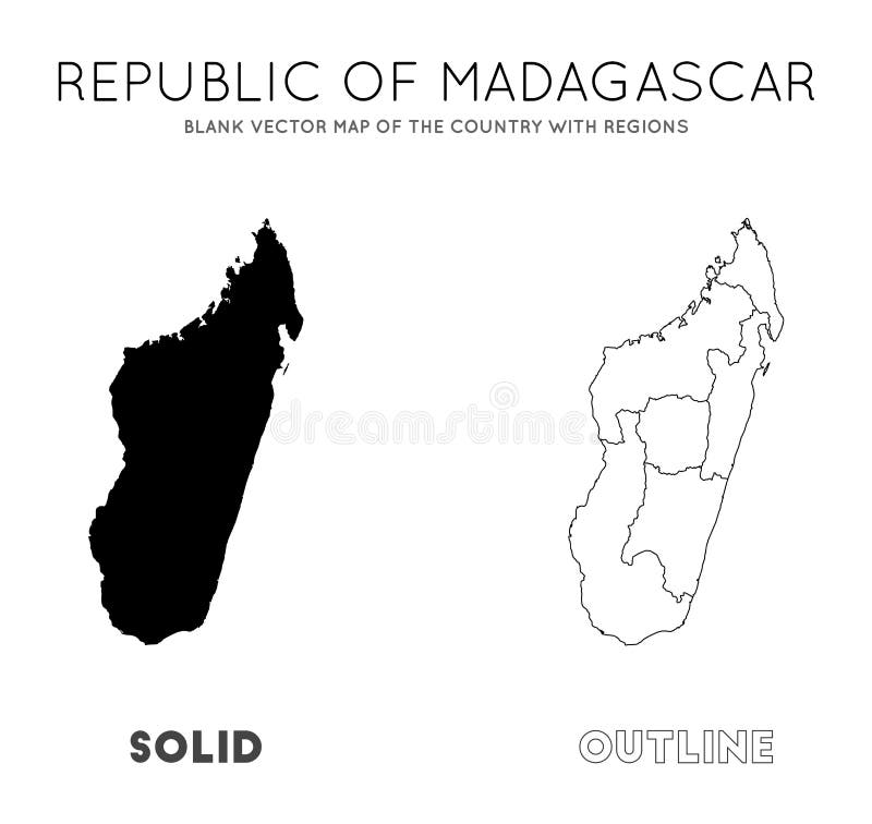 Madagascar map. stock vector. Illustration of malagasy - 159341640