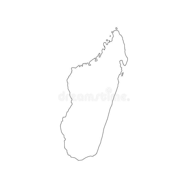 Madagascar map outline stock vector. Illustration of black - 95014647 Madagascar map outline stock vector. Illustration of black - 95014647