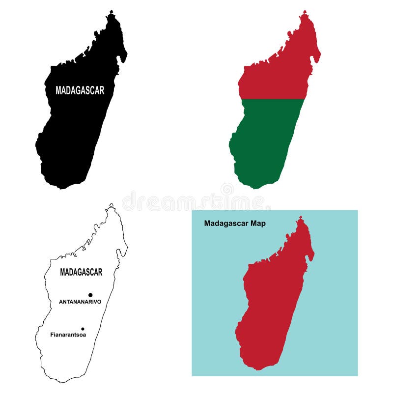Madagascar region map stock vector. Illustration of region - 359565819