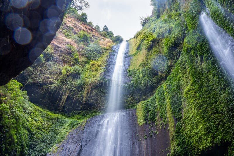 Madakaripura Falls stock photo. Image of waterfall, blue - 45558054