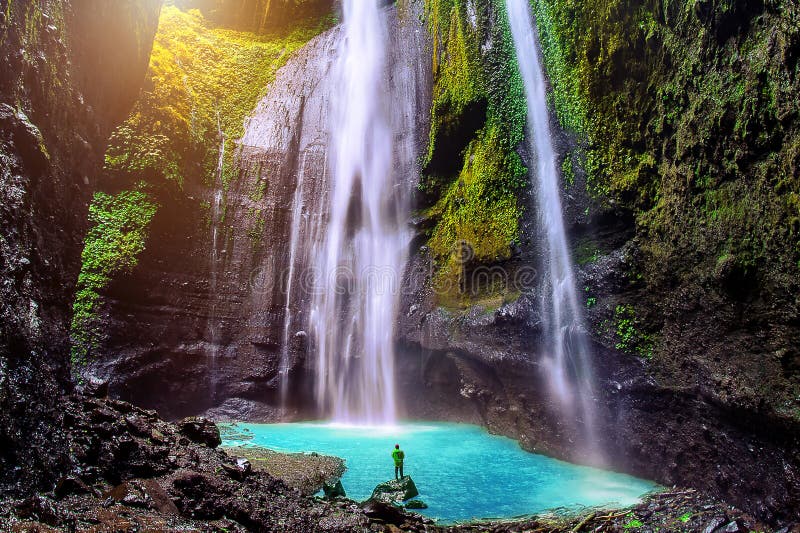 Madakaripura Waterfall, East Java, Indonesia Stock Image - Image of ...