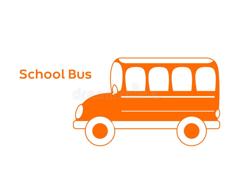 School Bus Isolated Vector Silhouettes Stock Illustration ...