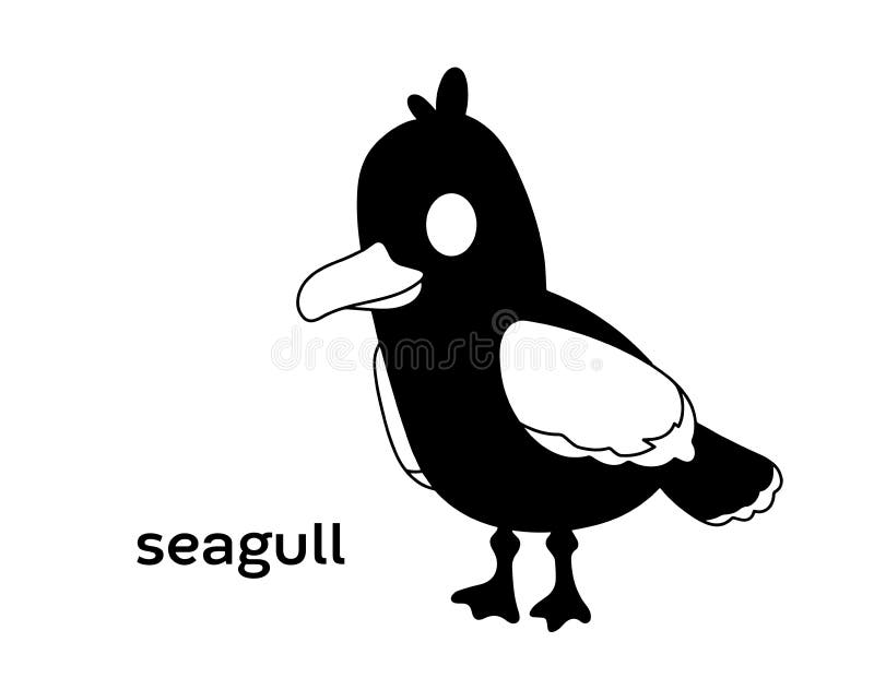 Segull Isolated Vector Silhouettes Stock Illustration - Illustration of ...