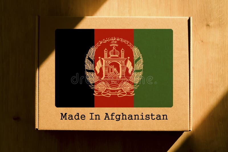 Made in Afghanistan. Cardboard Boxes with Text `Made in Afghanistan ...