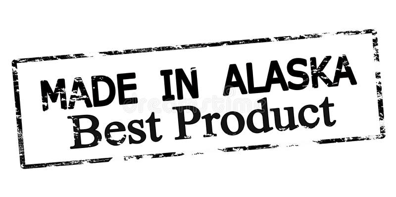 Stamp with Text Made in Alaska Stock Illustration - Illustration of ...