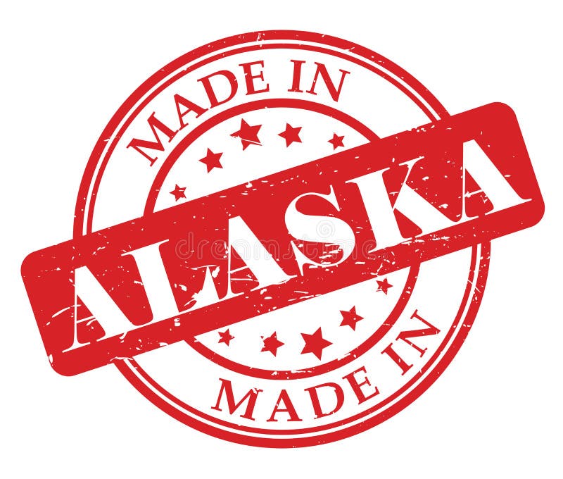 Alaska stamp. stock vector. Illustration of label, seal - 219851198