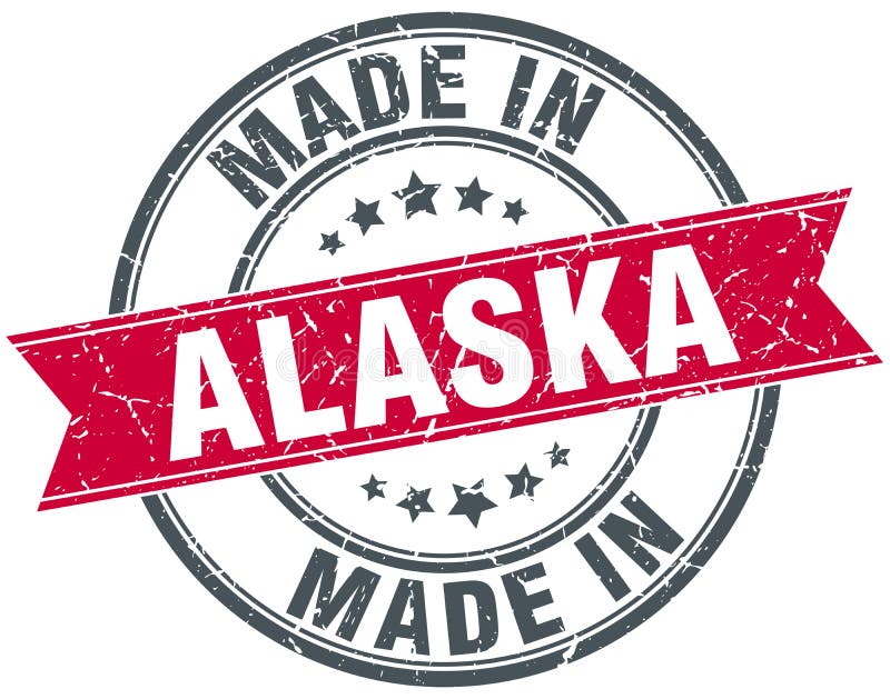 Made in Alaska stamp stock vector. Illustration of vector - 125003108