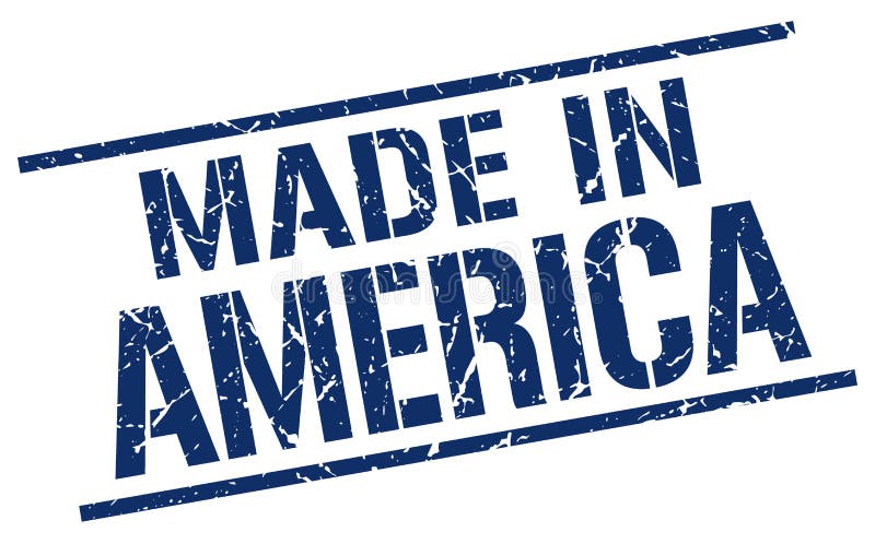 Made in America stamp stock vector. Illustration of grungy - 104911432