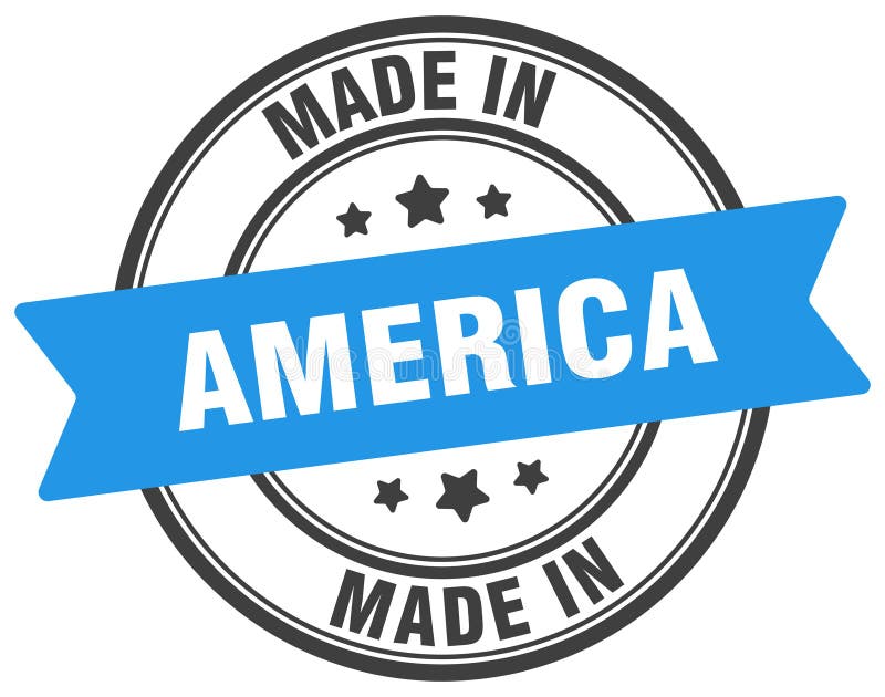 Made in America Round Sign. Made in America Stamp Stock Vector ...