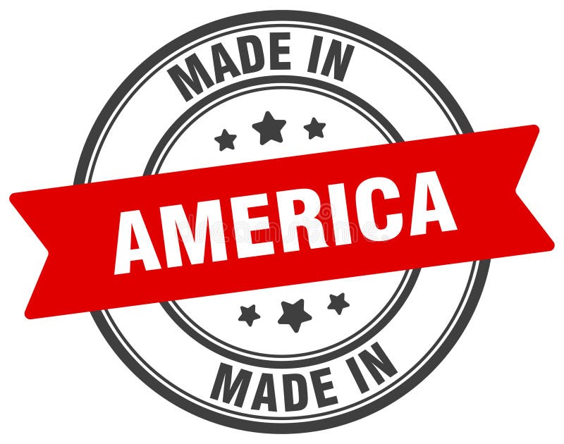 Made in America Round Sign. Made in America Stamp Stock Vector ...