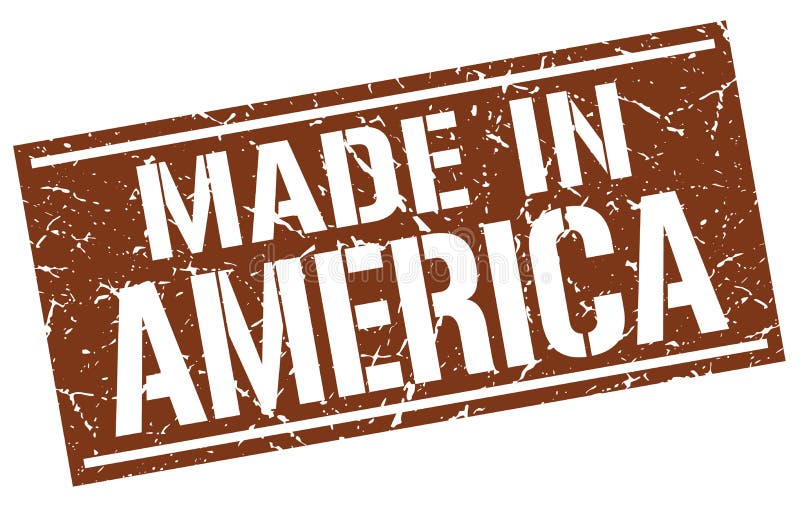 Made in America stamp stock vector. Illustration of square - 118058909