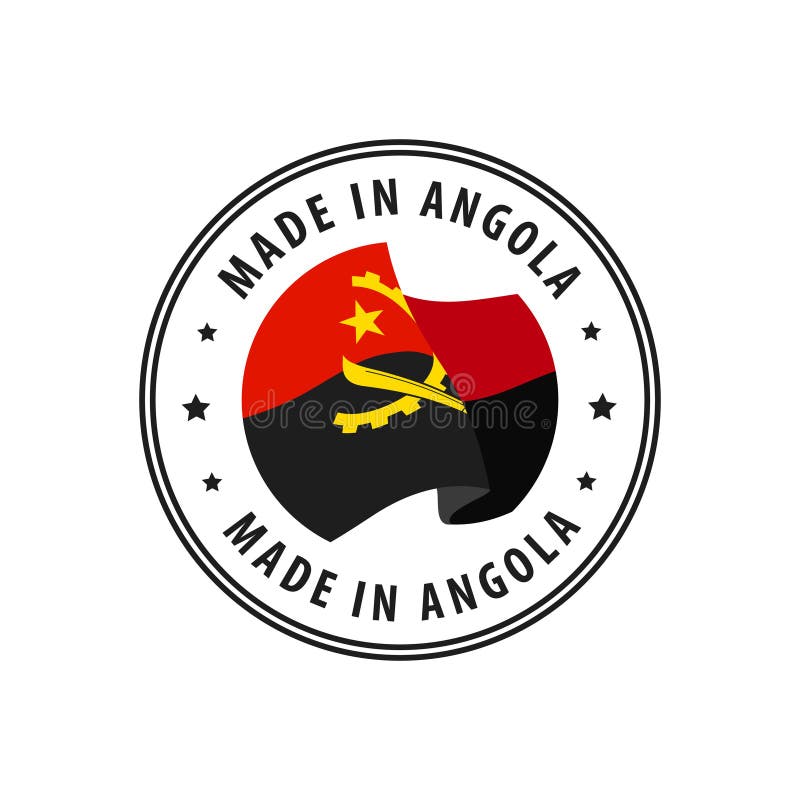 Made in Angola Stamp, Sticker. Vector Illustration Stock Vector ...