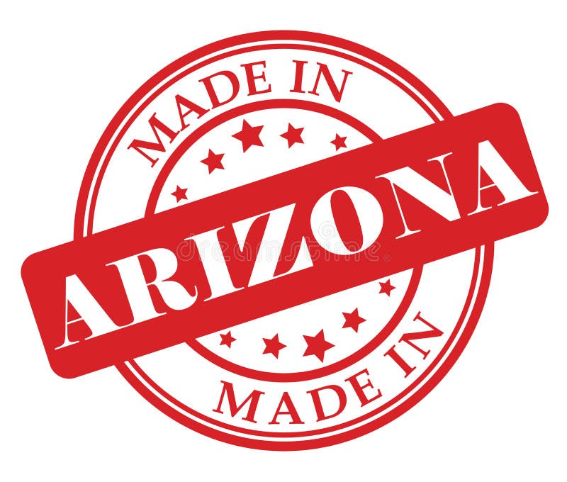 Made in Arizona Stamp Logo Icon Symbol Design. Seal National Product ...