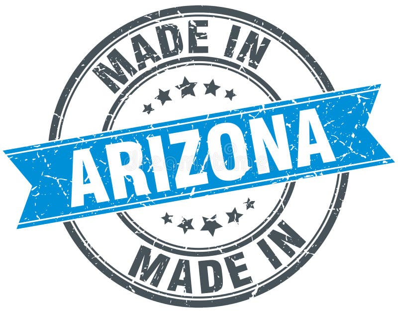 Made in Arizona stamp stock vector. Illustration of blue - 121209595