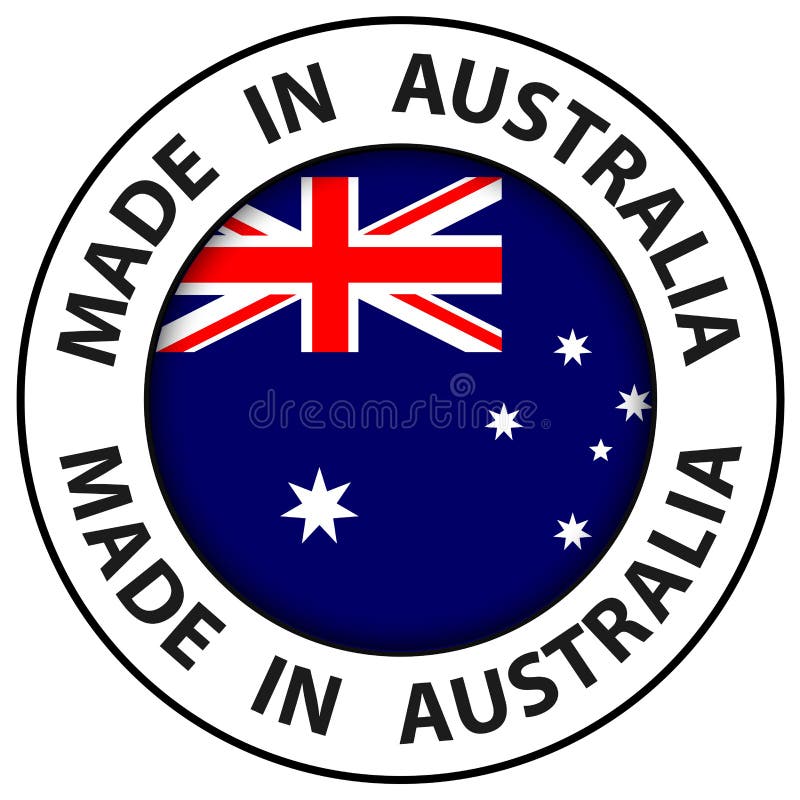 Made in Australia icon stock vector. Illustration of emblem - 209008081