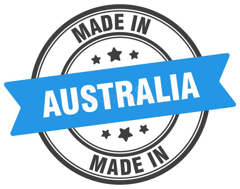 Made in Australia Round Sign. Made in Australia Stamp Stock Vector ...