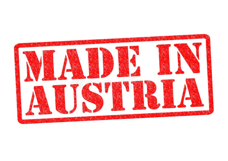 Made in Austria - Red Rubber Stamp. Stock Illustration - Illustration ...