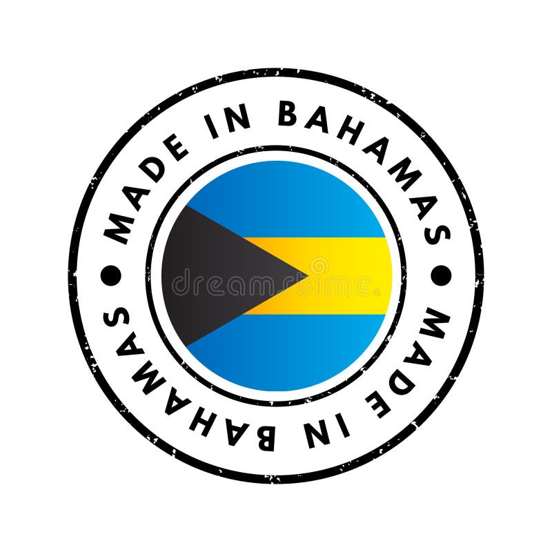 Made in Bahamas Text Emblem Stamp, Concept Background Stock ...