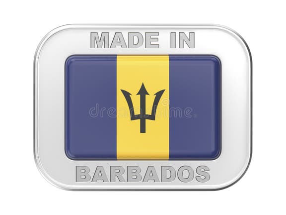 Made in Barbados stock illustration. Illustration of flag - 376541577
