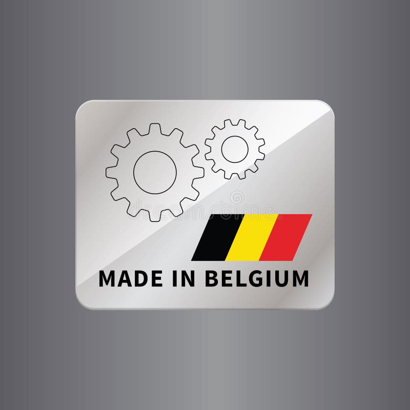 Made in Belgium Label. Vector Illustration Decorative Design Stock ...