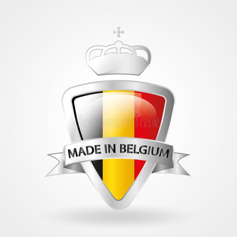 Made in Belgium Label. Vector Illustration Decorative Design Stock ...