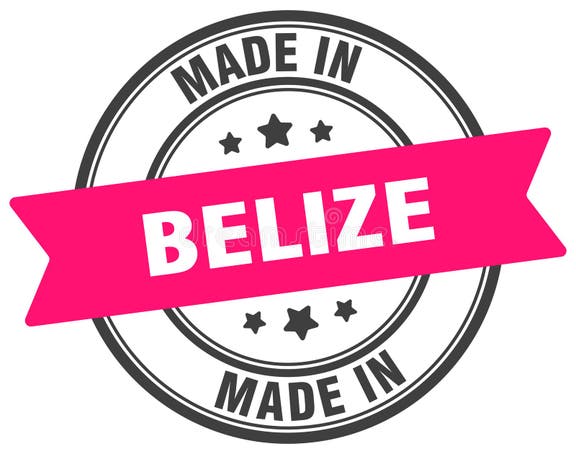 Made in Belize Round Sign. Made in Belize Stamp Stock Vector ...