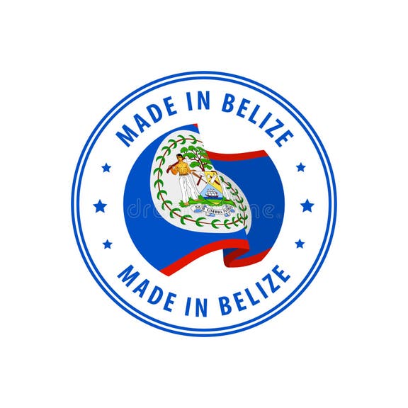 Made in Belize Stamp, Sticker. Vector Illustration Stock Illustration ...