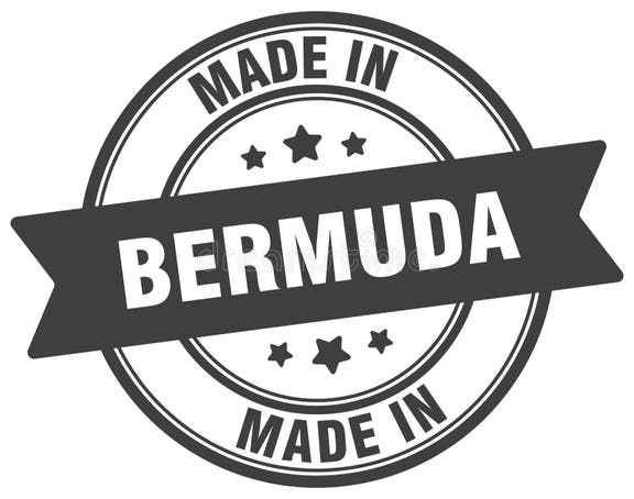 Made in Bermuda Round Sign. Made in Bermuda Stamp Stock Vector ...