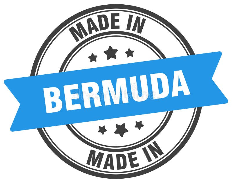 Made in Bermuda Round Sign. Made in Bermuda Stamp Stock Vector ...