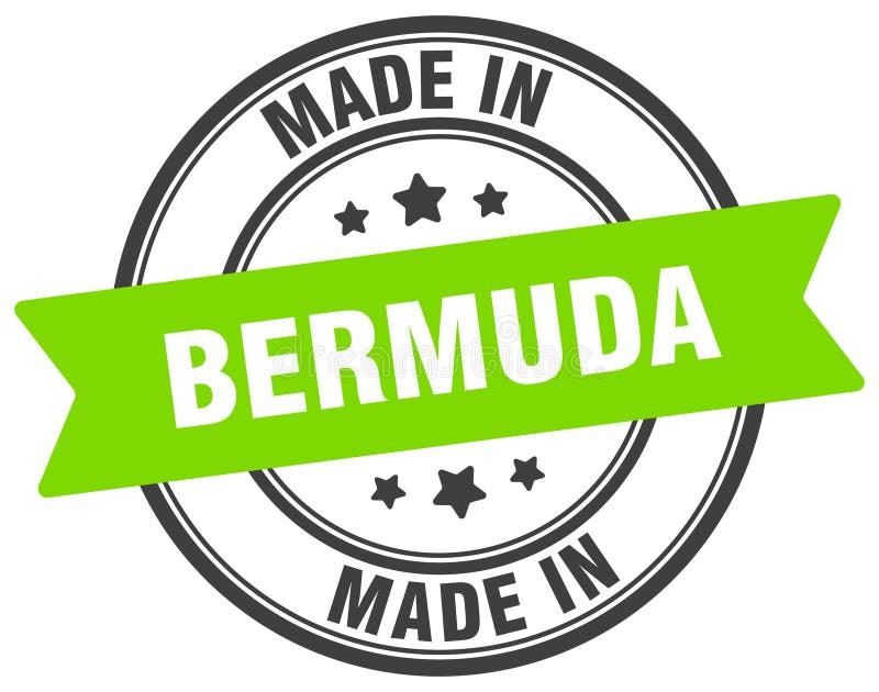 Made in Bermuda Round Sign. Made in Bermuda Stamp Stock Vector ...