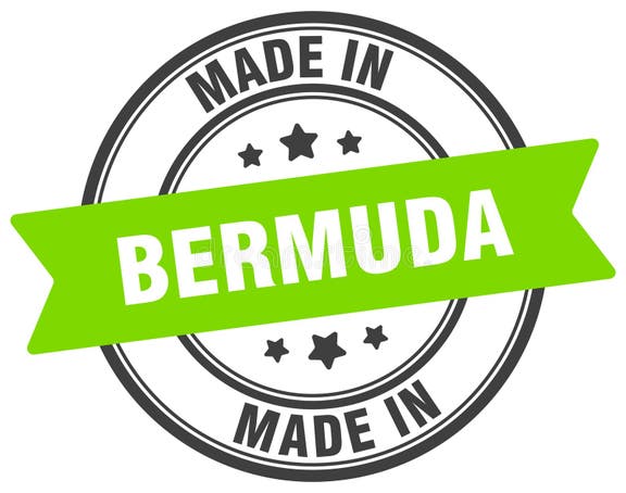 Made in Bermuda Round Sign. Made in Bermuda Stamp Stock Vector ...