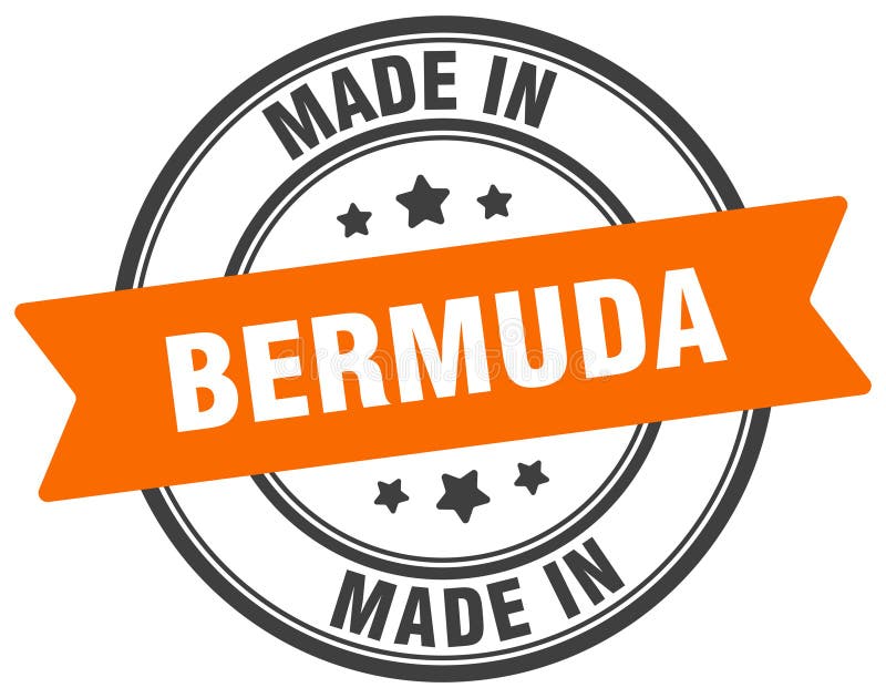 Made in Bermuda Round Sign. Made in Bermuda Stamp Stock Vector ...